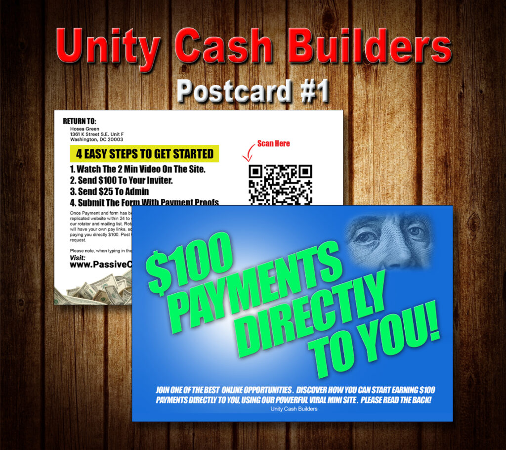Unity Cash Builders Postcard #1 - The Office Annex