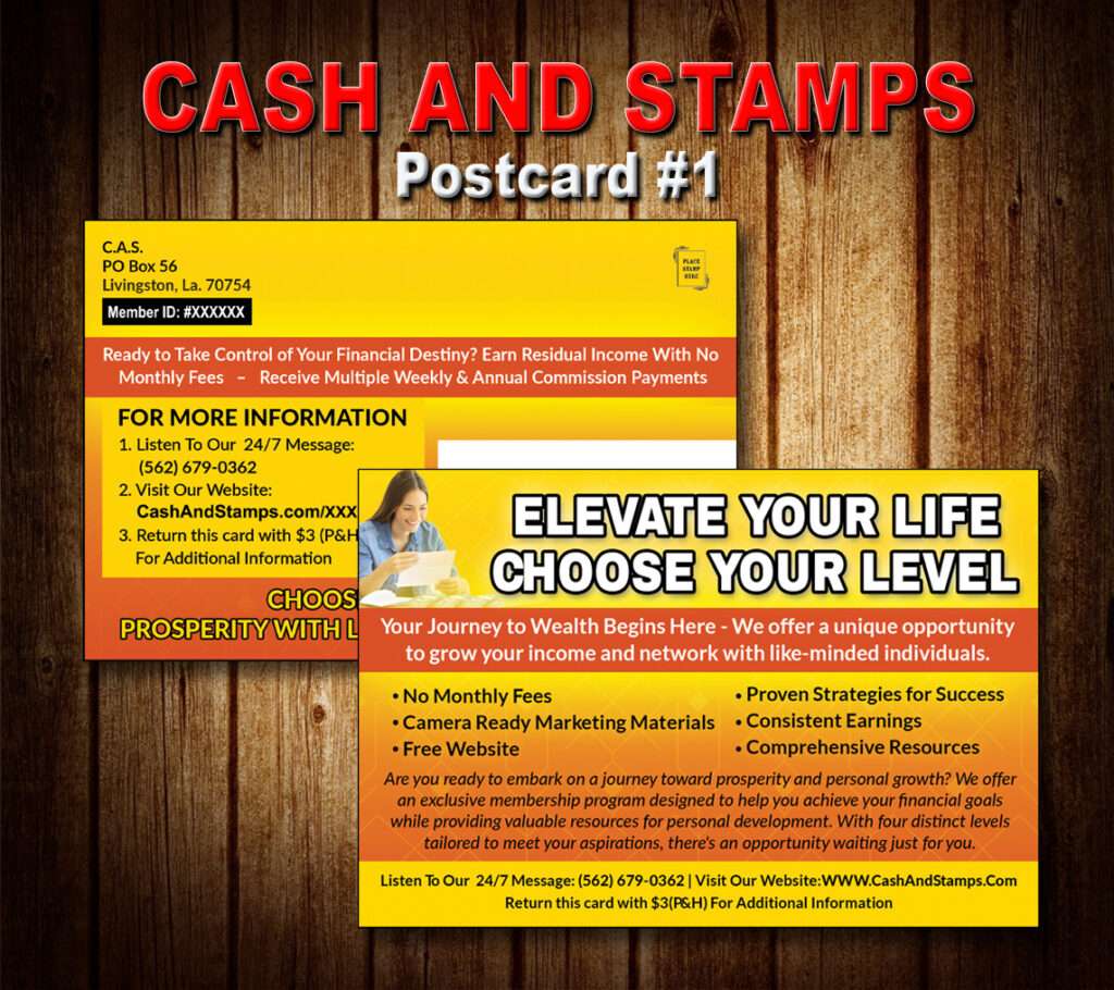 Cash And Stamps Postcard #1 - The Office Annex
