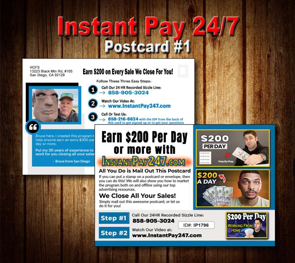 Instant Pay 24/7 Postcard #1 - The Office Annex