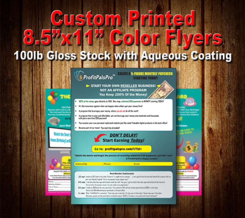 8.5"x11 Glossy Flyers (Upload Your Own) - The Office Annex