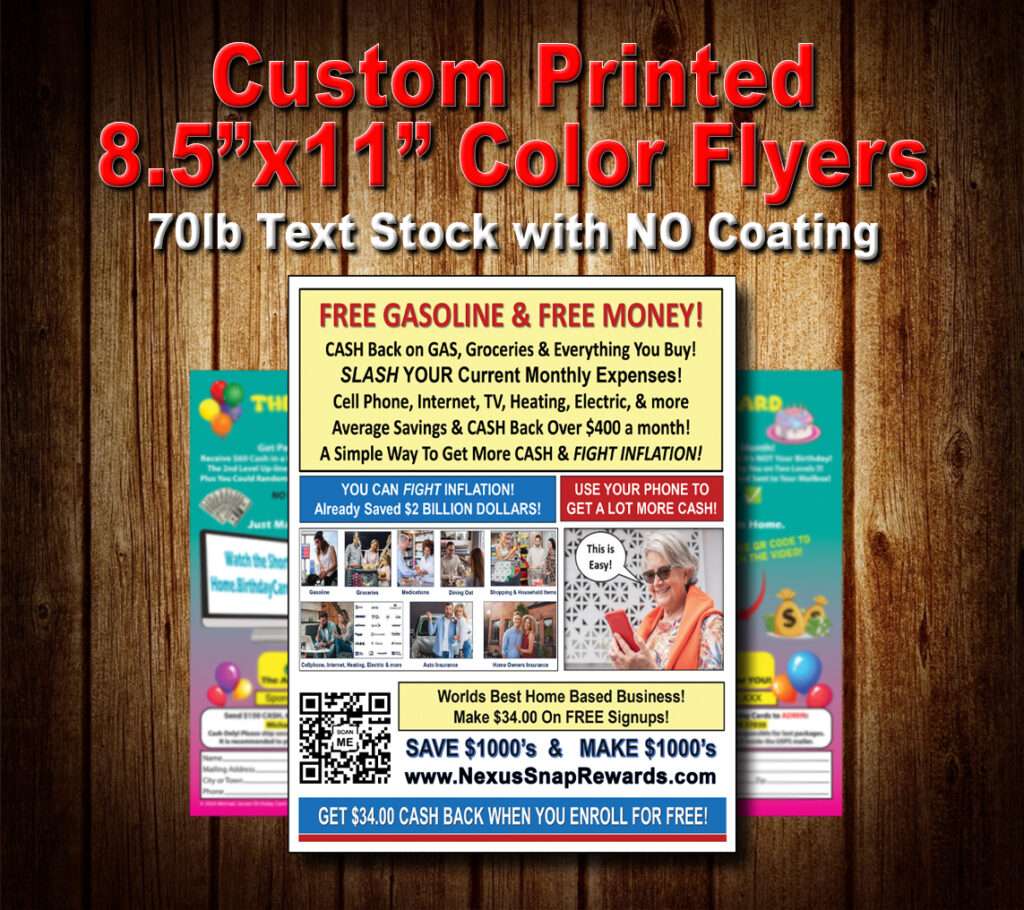 8.5"x11 Matte Text Flyers (Upload Your Own) - The Office Annex